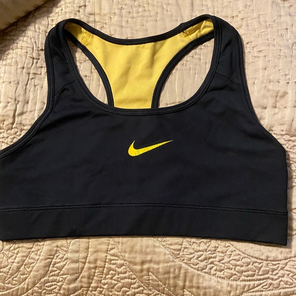 Nike | Tops | Nike Top Sport Black And Yellow Can Be Reversible | Poshmark